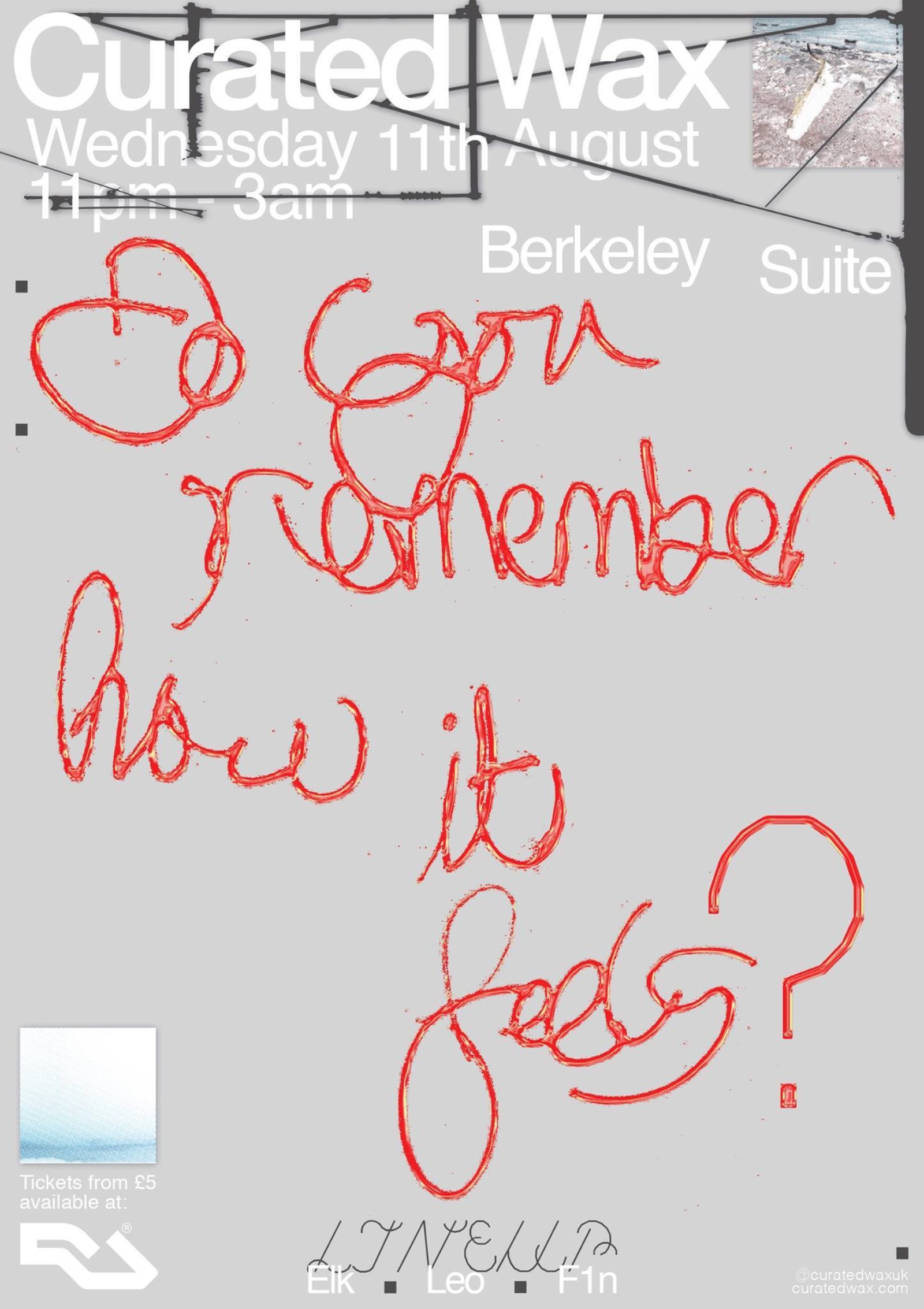 Curated Wax w/ Elk, f1n & Leo | The Berkeley Suite