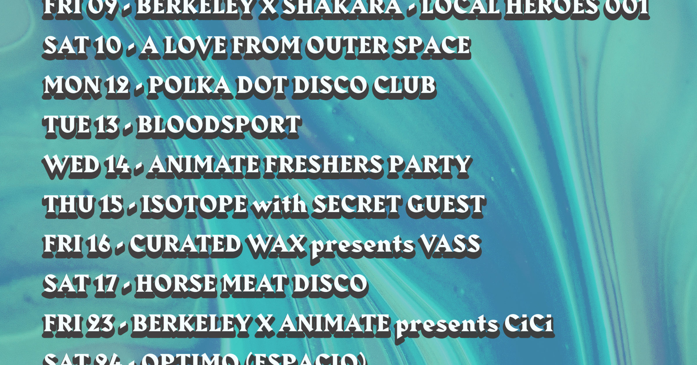 THIS MONTH'S LISTINGS | The Berkeley Suite